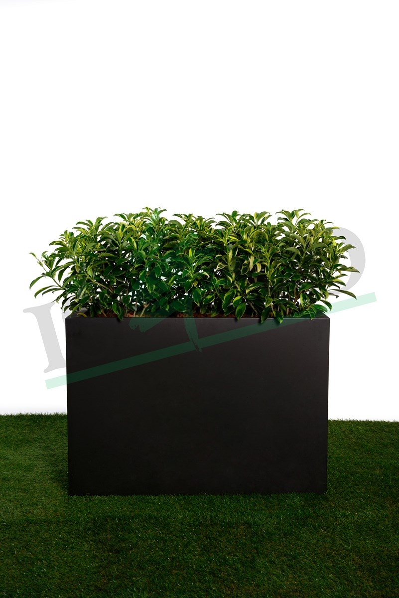 KUBE HIGH CASSETTA ALTA HIGH PLANTER BOX 100CM - PEARL BLACK ...